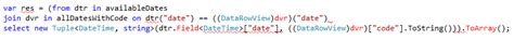 C How To Filter A Dataview By Another Datatable Row Attribute