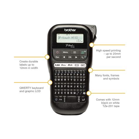 Brother Pt H110 Labelling Machine Talking Turtle