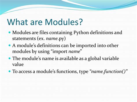 SOLUTION Modules In Python Studypool