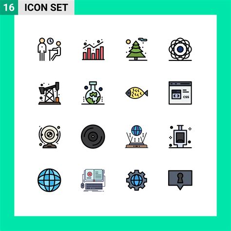 Set Of Vector Flat Color Filled Lines On Grid For Physics Molecule Shopping Molecular Tree