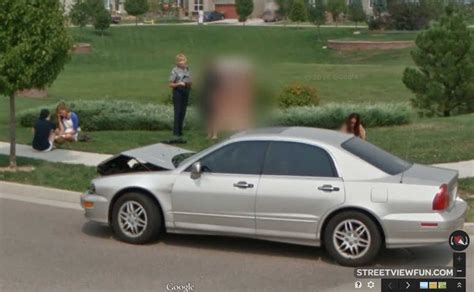 Car Accident Caught On Google Maps STREETVIEWFUN