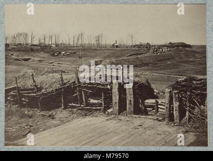 Photograph Of Confederate Fortifications At The Manassas Battlefield In