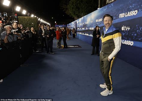 Ted Lassos Jason Sudeikis And Ex Keeley Hazell Both Attend La Premiere