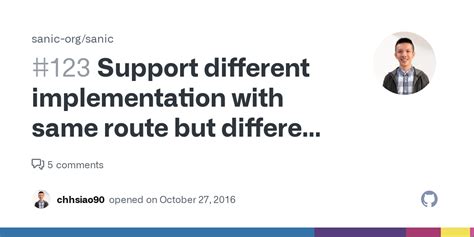 Support Different Implementation With Same Route But Different Method Issue Sanic Org