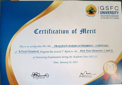 Harsh Prajapati On Linkedin Chemicalengineering Toprank Gsfcuniversity