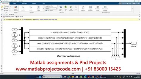 Five Phase Pmsm Control Matlab Simulink Simulation Youtube