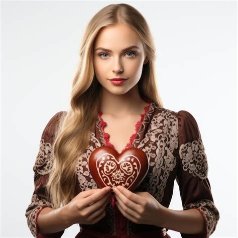 Premium Ai Image Slovenian Woman In Traditional Gorenjska Attire
