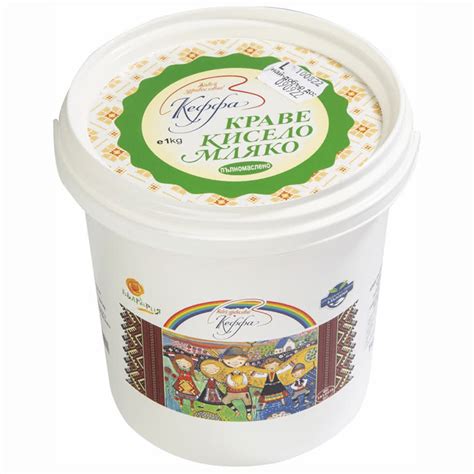 Кисело Мляко Краве Пълномаслено от Ферма Кеффа Ebagbg