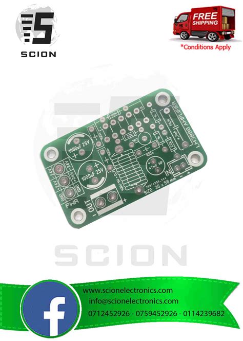 Lm3886 Hi Fi Audio Amplifier High Quality Pcb Kit Scion Electronics