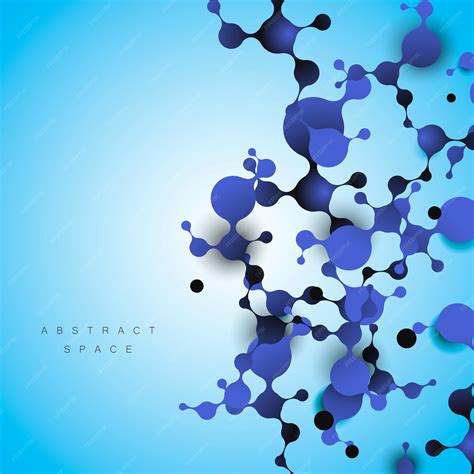 Premium Vector Abstract Molecules Structure With Connect Spherical