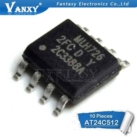10PCS AT24C512C SSHD T SOP8 AT24C512 SOP AT24C512C SOP 8 2FC 25C512 SMD In Integrated Circuits