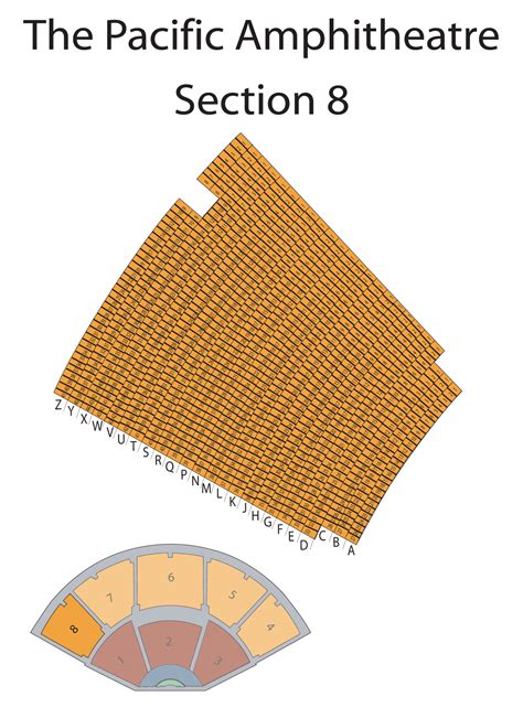 Pacific Amphitheatre Seating Chart Concert Seating Map