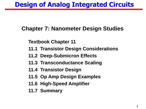 Pdf Design Of Analog Integrated Circuits Dokumen Tips