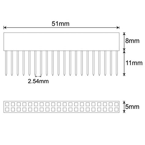 Treedix 2 X 20 Pin Stacking Header Female Pin Header Compatible With R Treedix Official