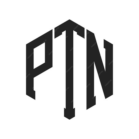 Ptn Logo Design Initial Letter Ptn Monogram Logo Using Hexagon Shape