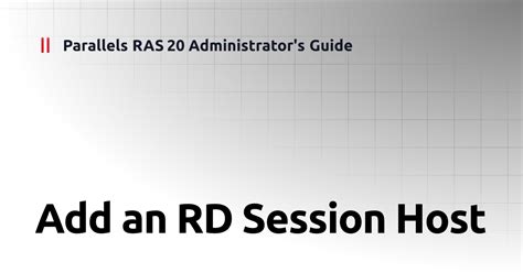 add an rd session host parallels ras 20 administrator s guide