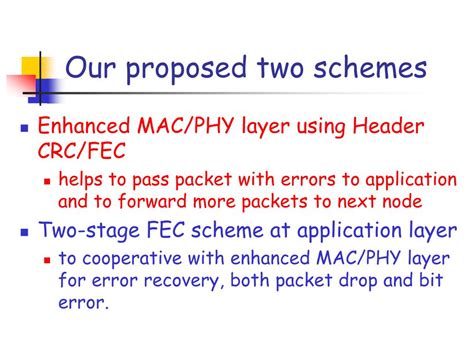 ppt cross layer two stage fec scheme for scalable video transmission