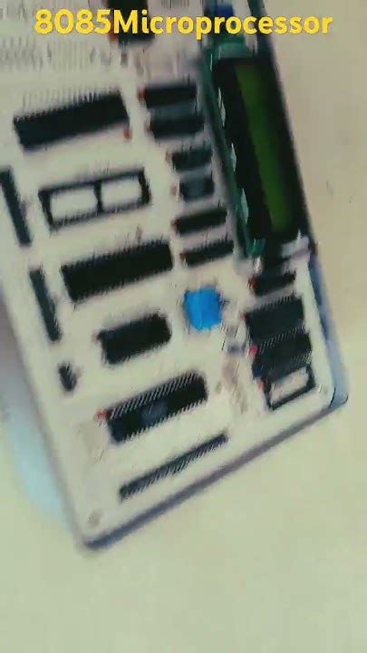 8085 Microprocessor Led Display Shorts Experiment Youtube