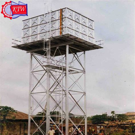 Heavy Steel Tower For Water Tank 3x6 Meter Kuwait Techno Works