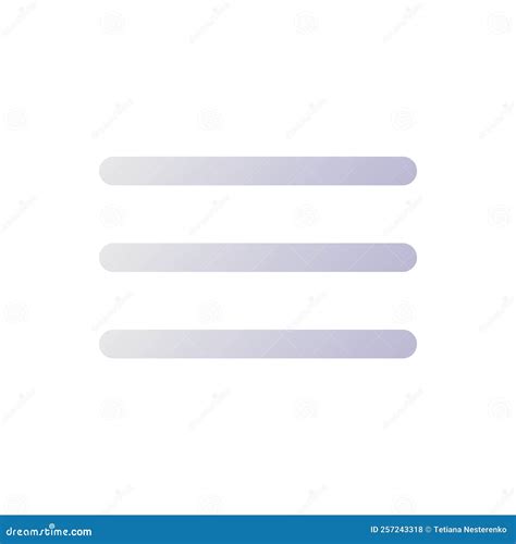 Hamburger Menu Pixel Perfect Flat Gradient Two Color Ui Icon Stock Vector Illustration Of