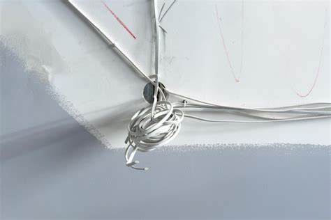 Premium Photo New Electrical Wiring In The Apartment The Process Of Breeding Wires Between