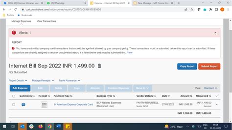 Solved Getting En Error Of Unsubmitted Company Card Tran Sap