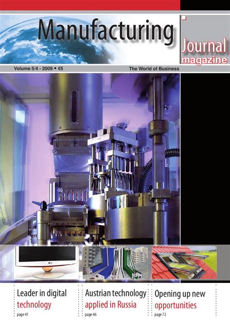 Manufacturing-Journal vol. 5/4-2009 by Z-MEDIA - Issuu