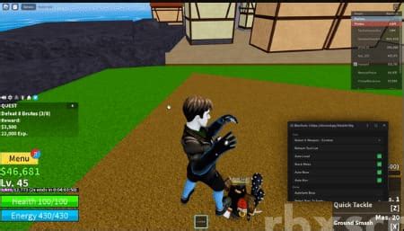 Blox Fruits GUI Auto Level Farm Stack Mobs More Scripts RbxScript