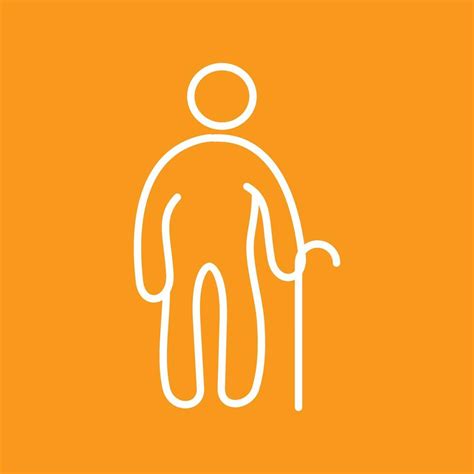 Old Man Line Color Background Icon 16666010 Vector Art At Vecteezy
