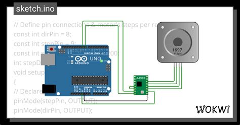 Stepper Simulation Copy Wokwi Esp32 Stm32 Arduino Simulator