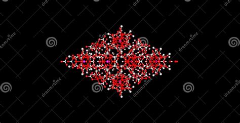 Tourmaline Molecular Structure Isolated On Black Stock Illustration Illustration Of Gemstone