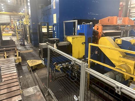 72″ X 128″ X 70000 Automatic Feed Co Servo Feedline With Her Voss Leveler Stock 1162623