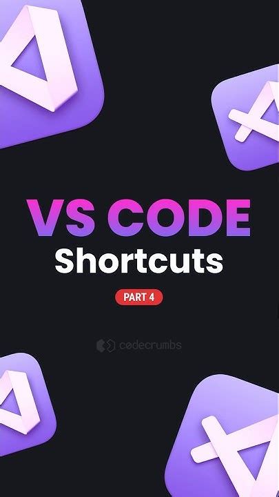 Vs Code Keyboard Shortcuts Part 4 Coding Vscode Code Youtube