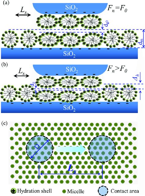 Boundary Lubrication Model Of C 16 Tab Micelles Adsorbed On The Two