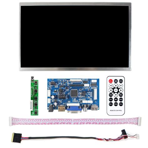40 Pin Lcd Controller Board Vga And Hd Mi 2av Usb Playback Lcd Display Kit 1024x600 Bar Type