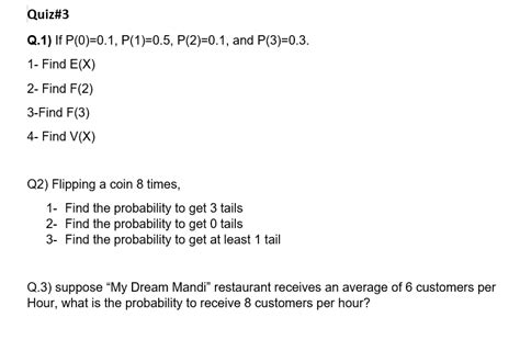 Solved Q 1 If P 0 0 1 P 1 0 5 P 2 0 1 And P 3 0 3 1 Chegg Com
