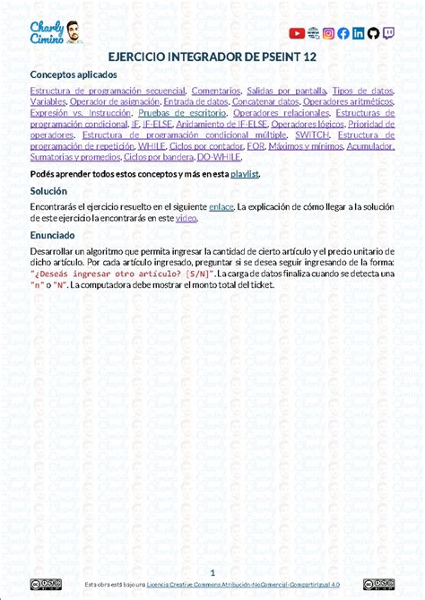 Ejercicio Integrador Pse Int 12 1 Esta Obra Está Bajo Una Licencia