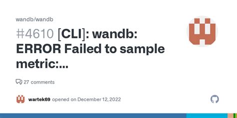 [cli] wandb error failed to sample metric psutil nosuchprocess