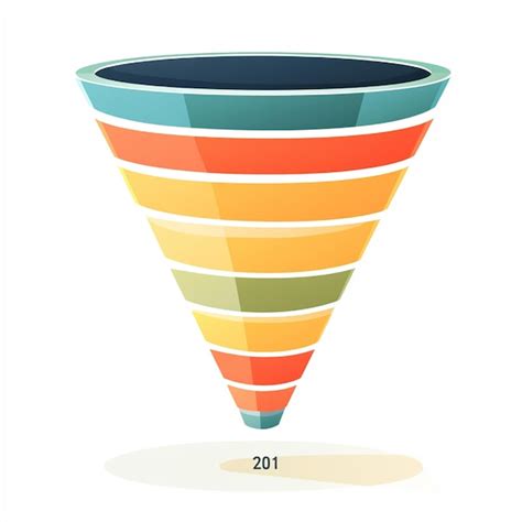 A Funnel Chart Representing The Stages Of A Sales Pipeline With Conversion Rates At Each Stage