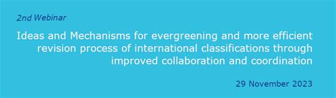 unsd — 2nd webinar of the international statistical classifications sprint