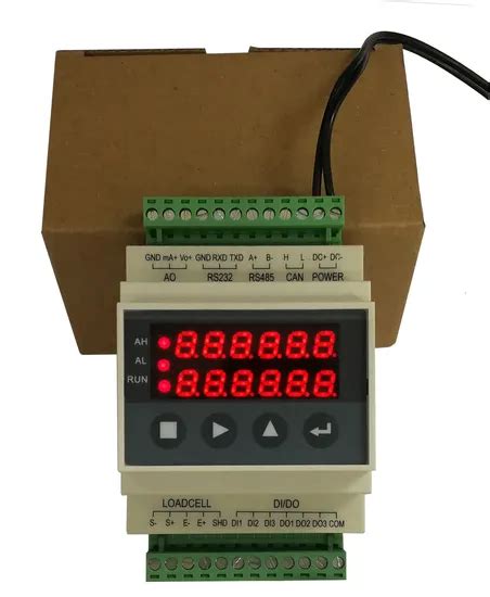 Analog 4 20ma Digital Load Cell Weight Control Transmitter With Rs232 Rs485 Modbus Rtu M60