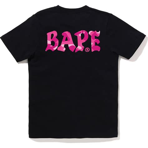 Color Camo Bape Logo Tee Fw 25 Bape Womens Cotton T Shirt