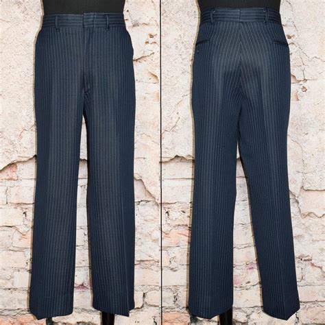 Pinstripe Pants Etsy