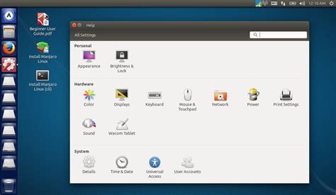 manjaro linux unity 0 8 12 is now available for download screenshot