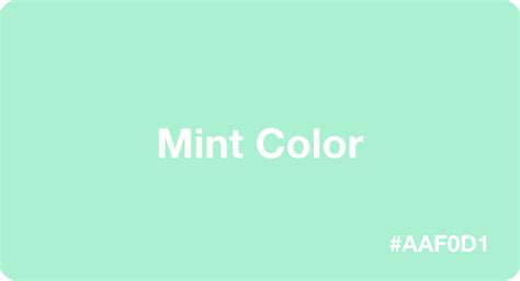 Mint Color Best Practices Color Codes Palettes More