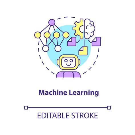 machine learning concept icon automatic algorithm data science