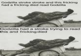 Godzilla Had A Stroke Trying To Read This And Fucking Died Know Your Meme