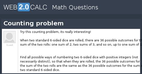View Question Counting Problem