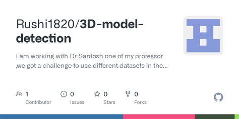 Github Rushi1820 3d Model Detection I Am Working With Dr Santosh One Of My Professor We Got