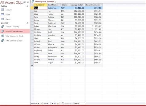 Office 2016 MyITLab MS Access EX16 AC CH03 GRADER CAP AS Retirement Accounts